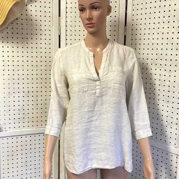Chico’s | Tops | Chicos Linen Tunic | Poshmark